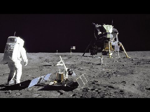 Restored Apollo 11 Moonwalk Original Nasa Eva Mission Video Walking