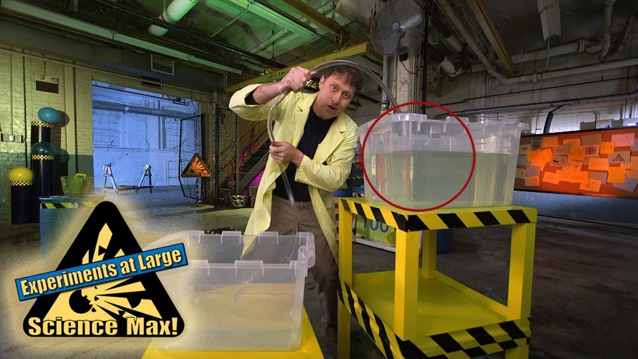 Science Max | MINI MAX! | Siphon | Experiments - Video Kidibot