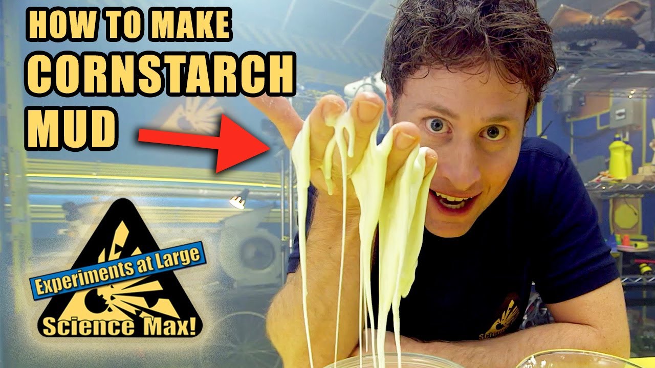 SLIME EXPERIMENT | How to Make Cornstarch Mud | Science Max - Video Kidibot