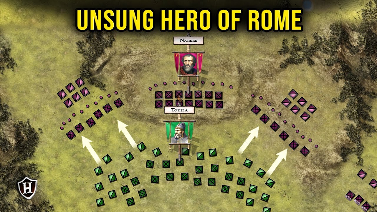 Justinian's final attempt to retake Italy - Battle of Taginae 552 AD ...